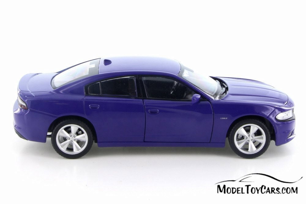 2016 Dodge Charger R/T, Purple - Welly 28079D - 1/24 Scale Diecast ...
