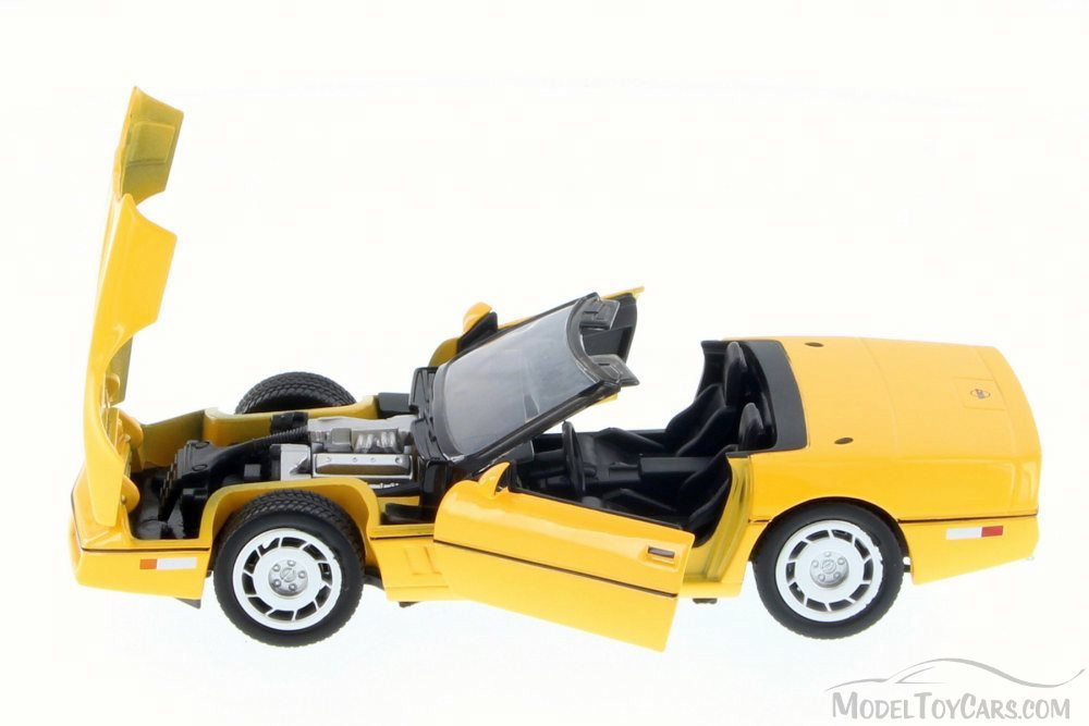 1986 Chevy Corvette Convertible, Yellow - Motor Max 73298/16D - 1/24 ...