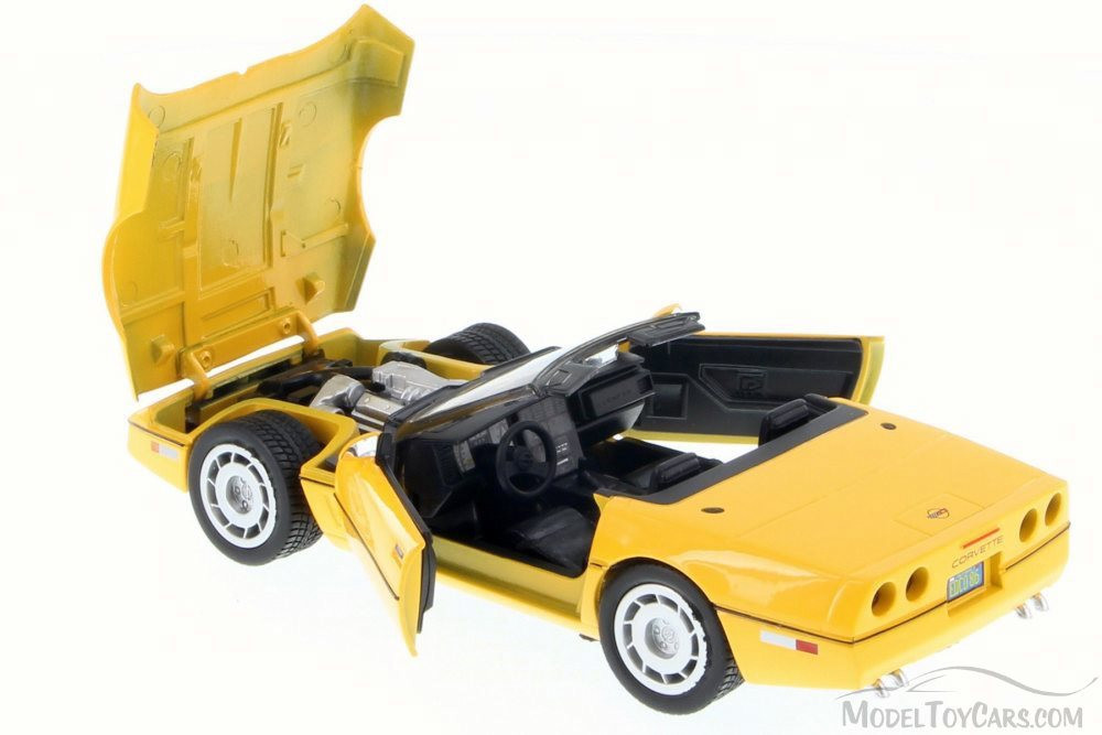 1986 Chevy Corvette Convertible, Yellow - Motor Max 73298/16D - 1/24 ...