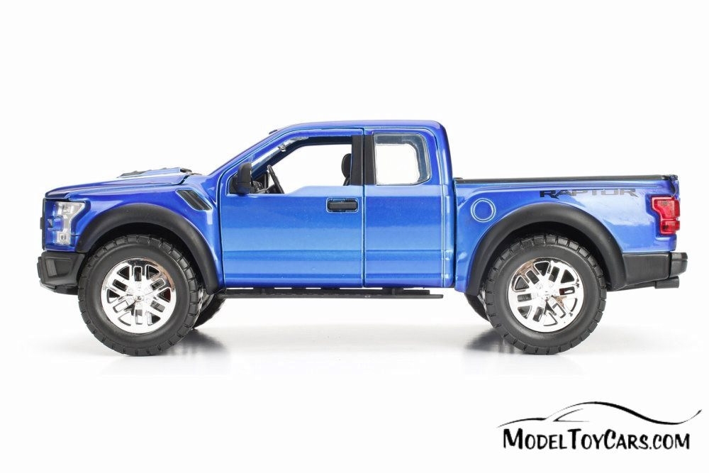 2017 Ford F-150 Raptor Pickup, Blue - Jada 31321DP1 - 1/24 scale ...