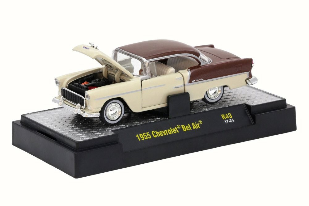 1955 Chevy Bel Air, Beige & Bronze - Castline M2 32500/43 - 1/64 Scale ...