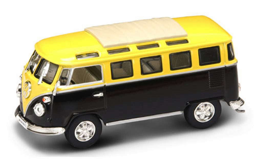 1962 Volkswagen Microbus w/ Close Roof, Black & Yellow - Yatming 43209 ...