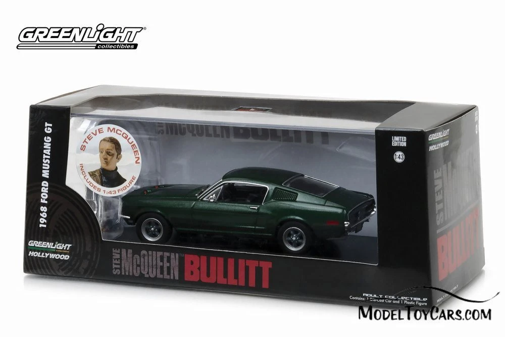1968 Ford Mustang GT Fastback, Bullitt - Bullittlight 86433 - 1/43 ...