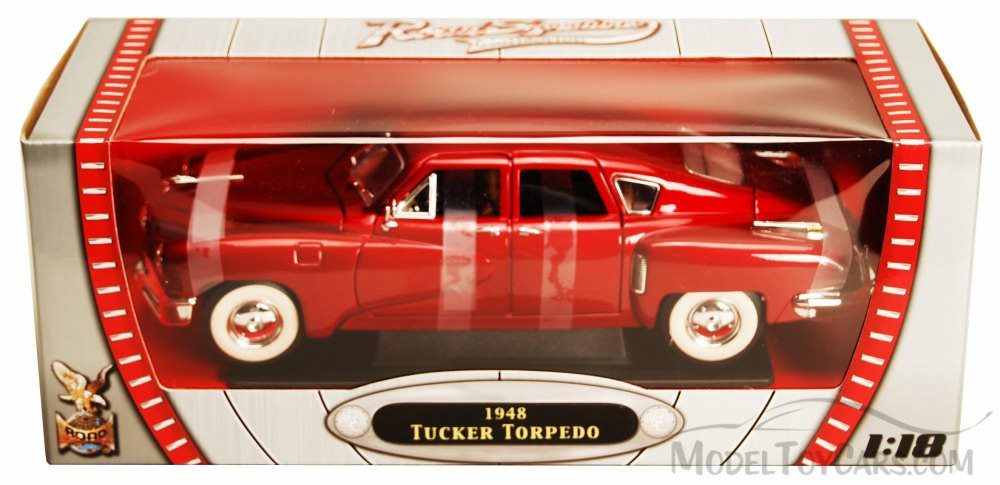 1948 Tucker Torpedo, Red - Yatming 92268 - 1/18 Scale Diecast Model Toy ...