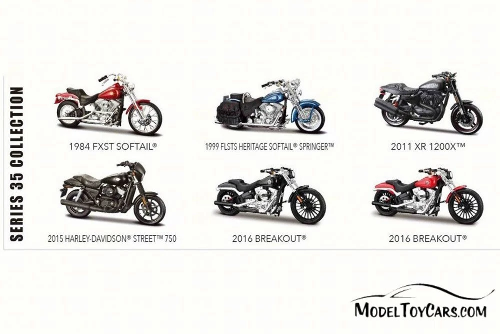 1984 Harley-Davidson FXST Softail, - Maisto 31360/35 - 1/18 Scale ...