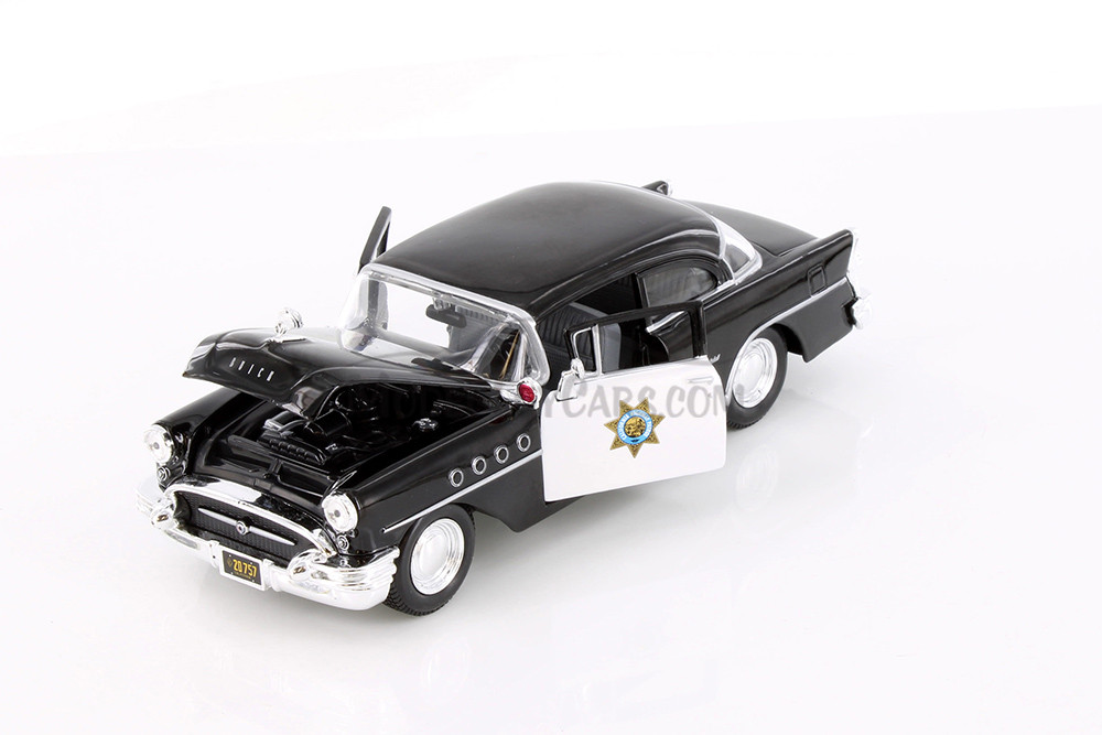 1955 Buick Century CHP Car- 34295 - 1/24 Scale Diecast Model Toy Car ...