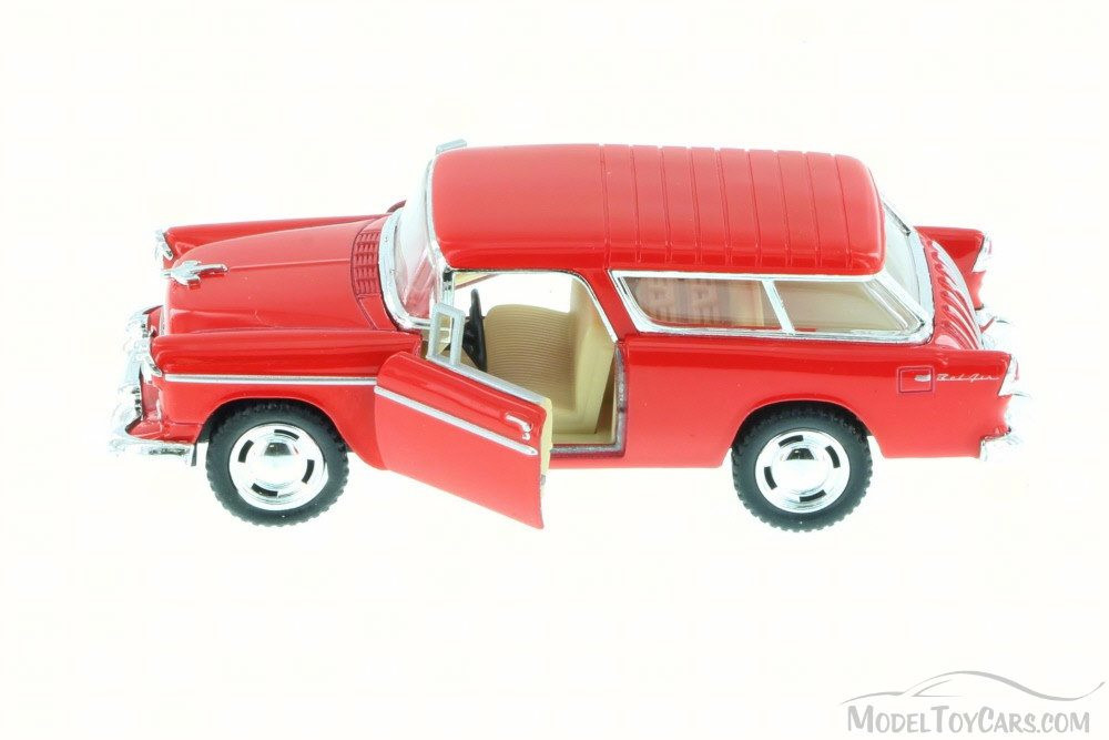1955 Chevy Nomad Hard Top, Red - Kinsmart 5331 - 1/40 Scale Diecast ...