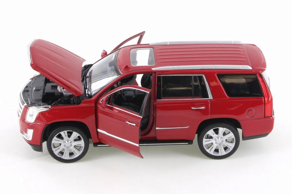 2017 Cadillac Escalade, Red - Welly 24084WR - 1/24 Scale Diecast Model ...