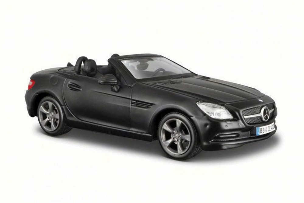 2011 Mercedes-Benz SLK Convertible, Matte Black - Maisto 31206MK - 1/24 ...