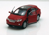 Lexus RX 450H SUV w/ Sunroof, Red - Welly 43641 - 4.5" Long Diecast ...