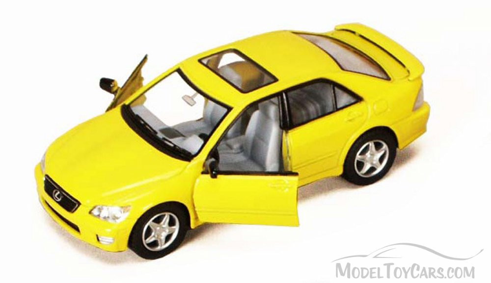 Lexus IS300, Yellow - Kinsmart 5046D - 1/36 scale Diecast Model Toy Car ...