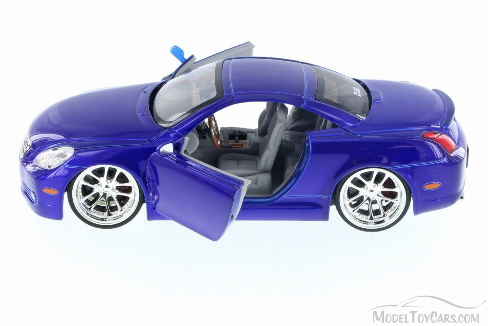 Lexus SC430, Blue - Jada 50989C - 1/24 Scale Diecast Model Toy Car ...