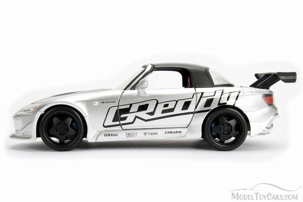 2001 Honda S2000 Hard Top, Silver - Jada 98559DP1 - 1/24 Scale Diecast ...