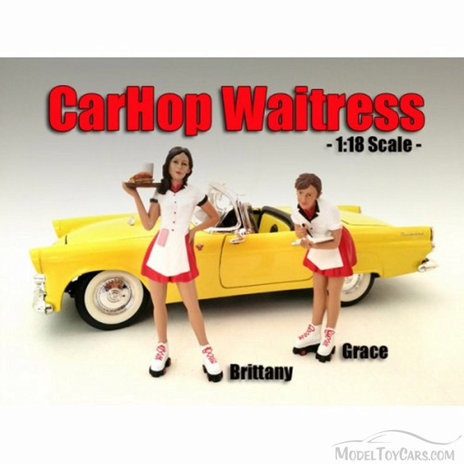Carhop Waitress Grace Figurine, American Diorama 23864 - 1/18 Scale ...