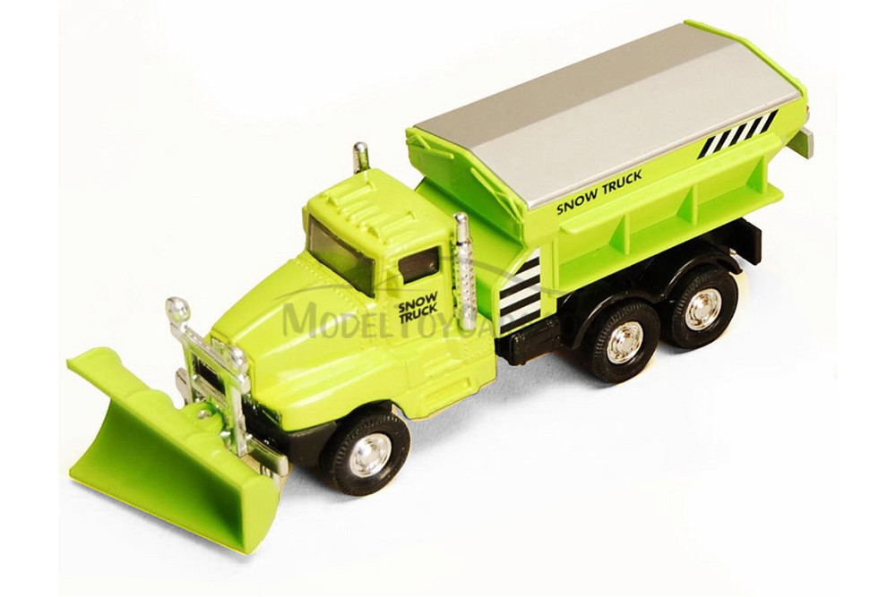 Snow Plow Truck, Green - Showcasts 9915D - 5.75 Inch Scale Diecast ...