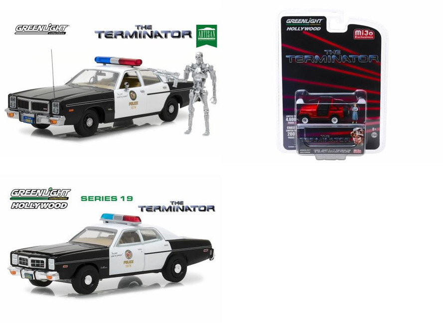 Terminator Diecast Toy Car Package - 1/18 & 1/64 Scale Diecast Model ...