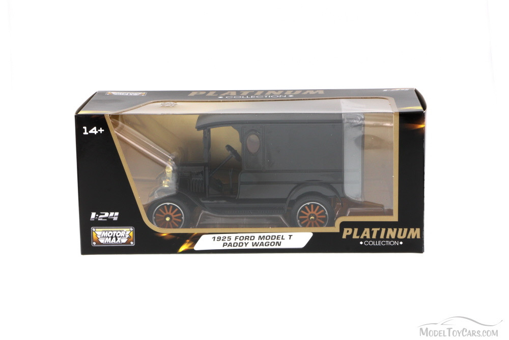 1925 Ford Model T Paddy Wagon, Black - Motormax 79316PTM - 1/24 Scale ...