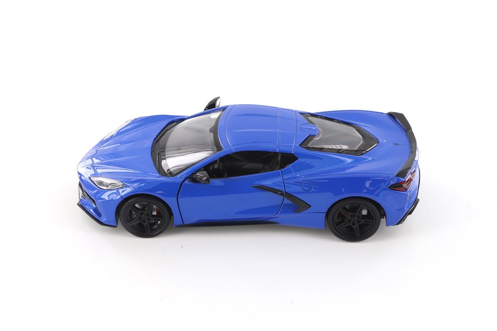 2020 Chevy Corvette C8 Stingray, Blue - Motor Max 79360BL - 1/24 scale ...