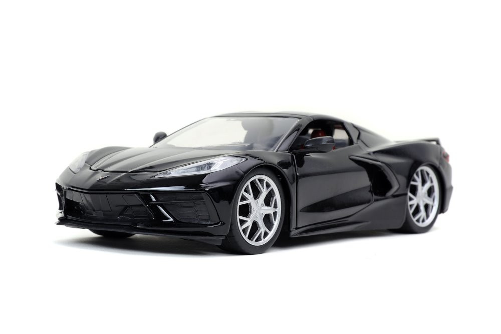 2020 Chevy Corvette Stingray, Glossy Black - Jada Toys 32284/4 - 1/24 ...