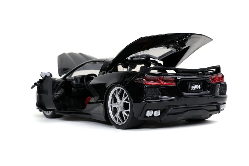 2020 Chevy Corvette Stingray, Glossy Black - Jada Toys 32284/4 - 1/24 ...