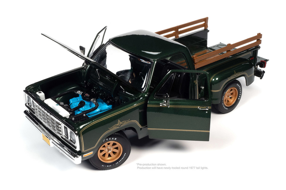 1977 Dodge Warlock 150 Custom Stepside Pickup Truck, Medium Green and ...
