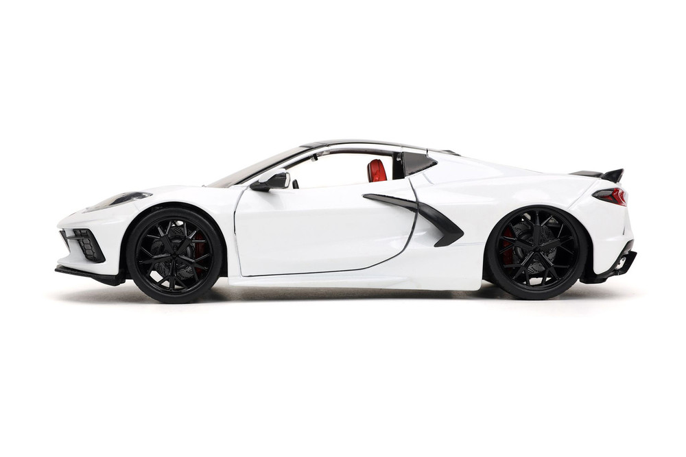 2020 Chevy Corvette Stingray C8, White and Back - Jada Toys 32718/4 - 1 ...