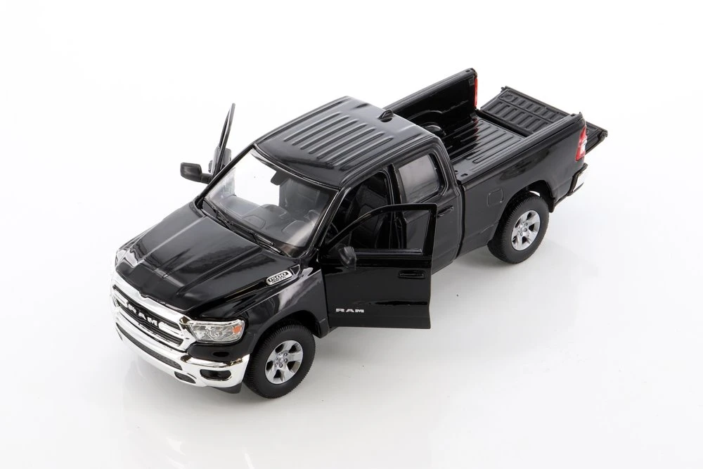 2019 Dodge Ram 1500 Pickup, Black - Welly 24104WBK - 1/27 scale Diecast ...