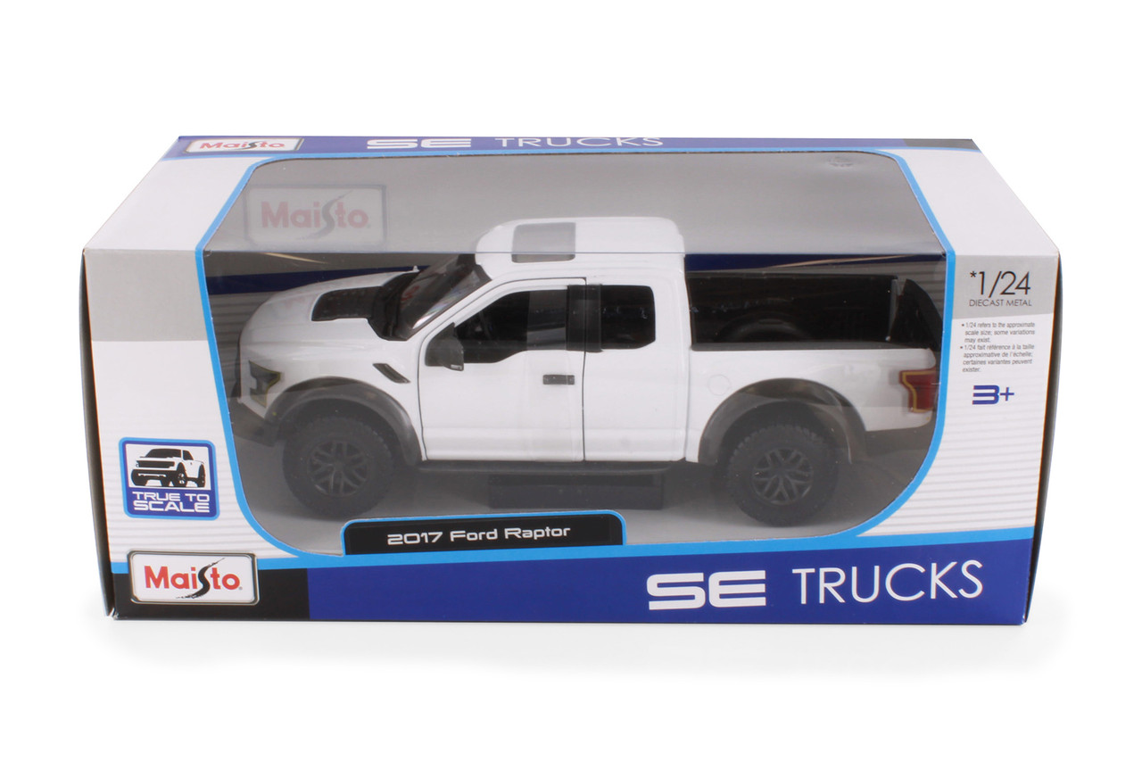 2017 Ford Raptor Pickup Truck, White - Maisto 38266WT - 1/24 Scale ...