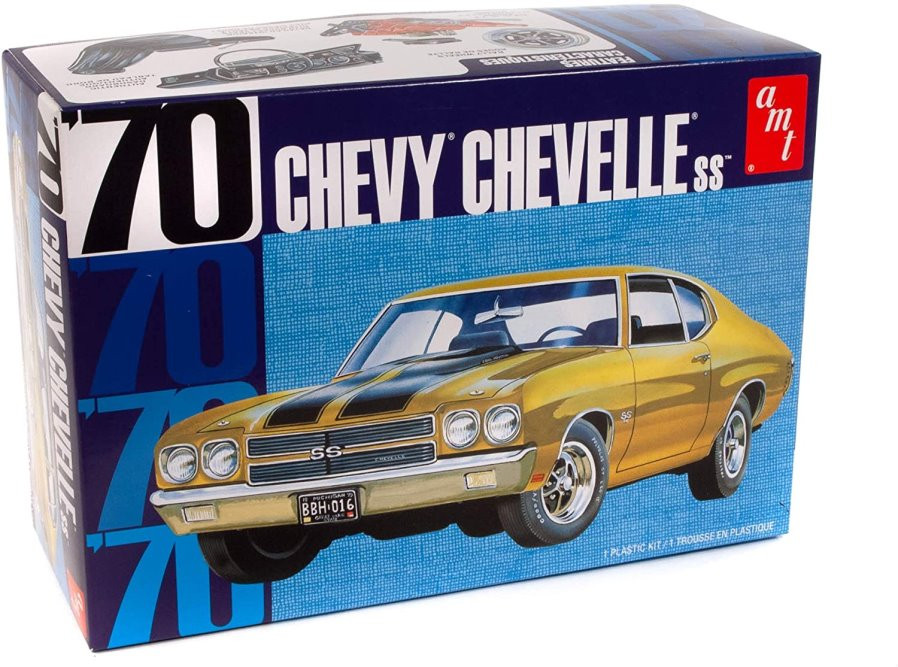 AMT 1970 Chevy Chevelle SS, 1/25 scale Plastic Model Car Kit - AMT1143M ...