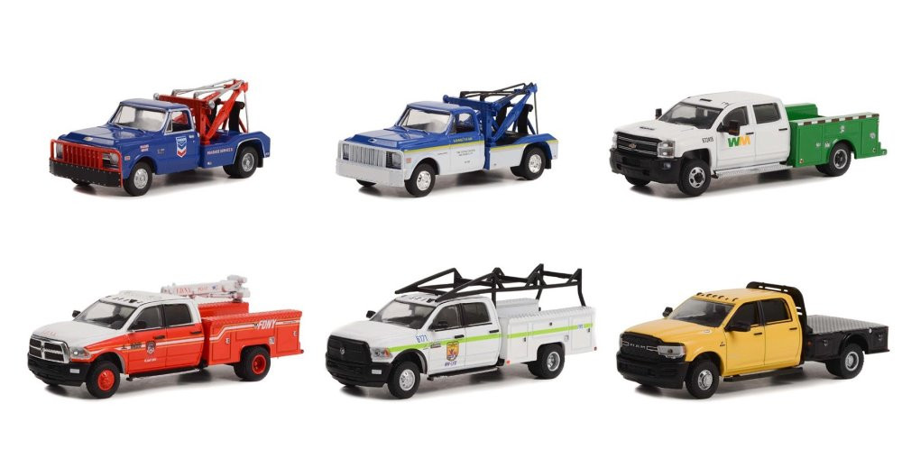 Dually Drivers Series 10 Diecast Car Set - Box of 6 assorted 1/64 Scale ...