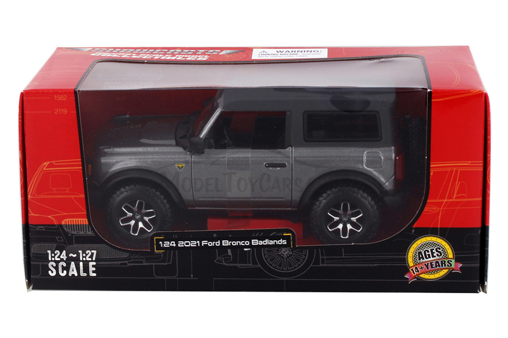 2021 Ford Bronco Badlands, Gray - Showcasts 38530GY - 1/24 Scale ...