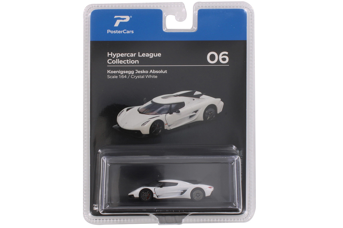 Koenigsegg Jesko Absolute, Crystal White - Kinsmart H06B - 1/64 Scale ...