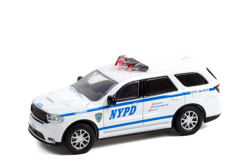 2019 Dodge Durango Police, White - Greenlight 42990E/48 - 1/64 scale ...