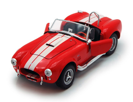 Shelby Cobra 427 SC Convertible, Blue - Welly 24002 - 1/24 scale ...