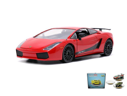 Diecast Car w/Display Turntable - Lamborghini Gallardo Superleggera ...