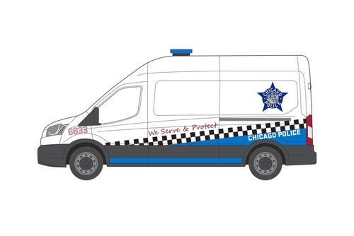 2019 Ford Transit LWB High Roof Van, Yellow - Greenlight 53050C/48 - 1/ ...
