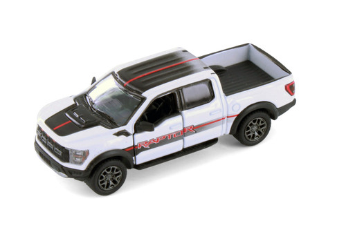 2022 Ford F-150 Raptor Pickup Truck, Red - Kinsmart 3001DF - 1/78 Scale ...