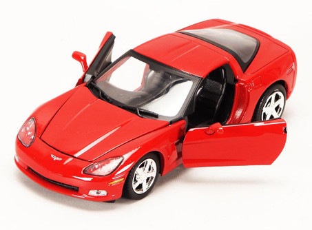 Chevy Corvette C6, Black - Motormax 7370 - 1/24 scale Diecast Model Toy ...
