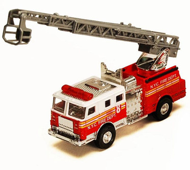 Rescue Fire Engine, Red - Kinsmart 5110D - Diecast Model Toy Car ...
