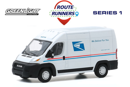 Grumman Olson Van - USPS, White and Blue - Greenlight 86194 - 1/43 ...