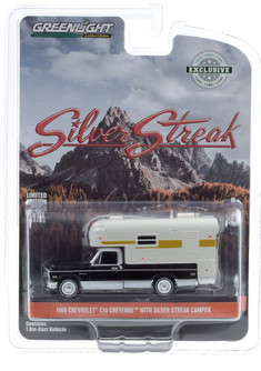 GREEN MACHINE 1969 Chevy C-10 Cheyenne with Silver Streak Camper, Black ...