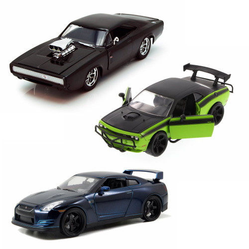 Dom Brian Letty Fast & Furious Cars - Set of Three 1/24 Scale Diecast Model Cars - ModelToyCars.com