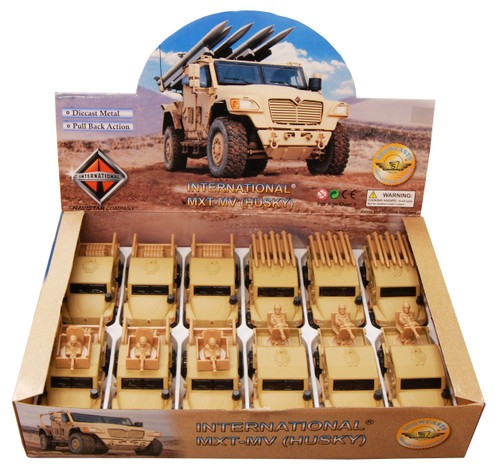 Intl MXT-MV Husky Military Trucks Package - Box of 12 Assd 4.5 Inch ...