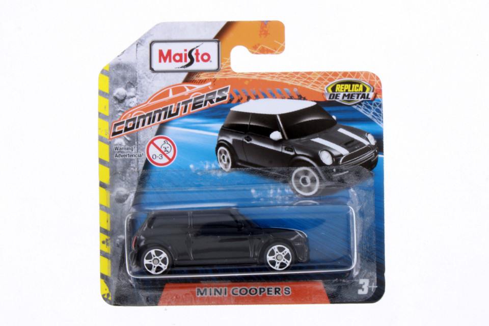 Commuters Mini Cooper S, Black - Maisto 15079 - 1/64 Scale Diecast ...