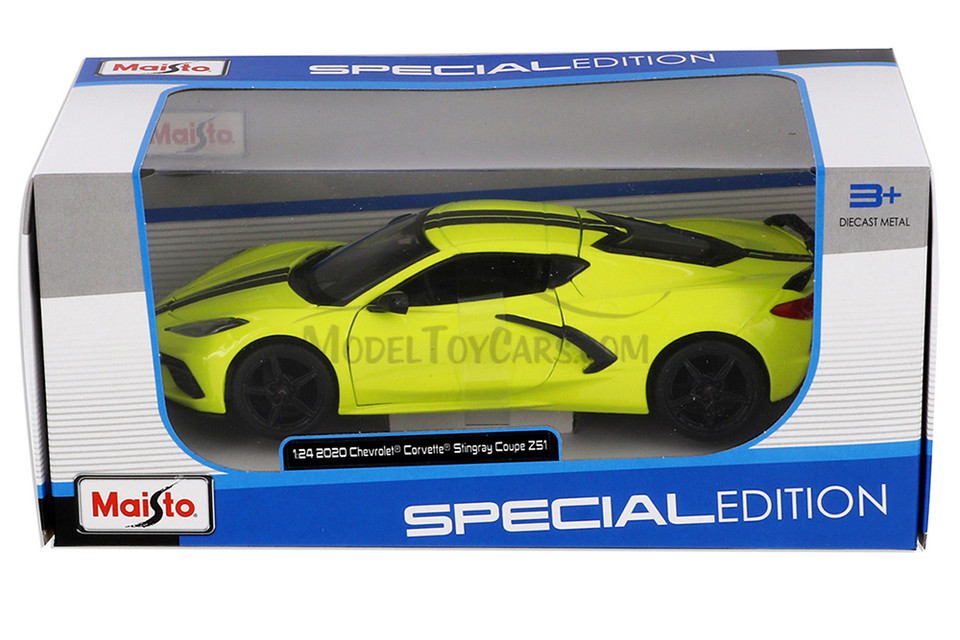 2020 Chevy Corvette Stingray Coupe Z51, Yellow - Maisto 31527YL - 1/24 ...