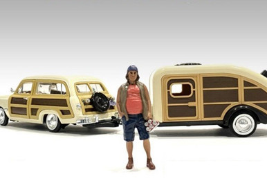 Campers Figure 2, Brown - American Diorama 76335 - 1/18 scale Figurine ...