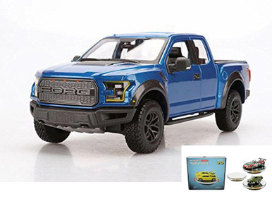 Diecast Car w/Rotary Turntable - 2017 Ford F-150 Raptor, Maisto 31266BU ...