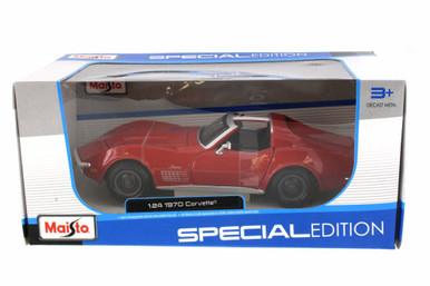 1970 Chevy Corvette T-Top, Red - R-22919 - 1/24 Scale Diecast Model Toy ...
