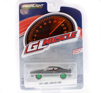 CHASE CAR - 1971 AMC Javelin AMX, Charcoal Gray Metallic - Greenlight ...
