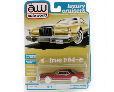 CHASE CAR - 1978 Lincoln Continental Mark V, Red - Auto World AWSP097 ...